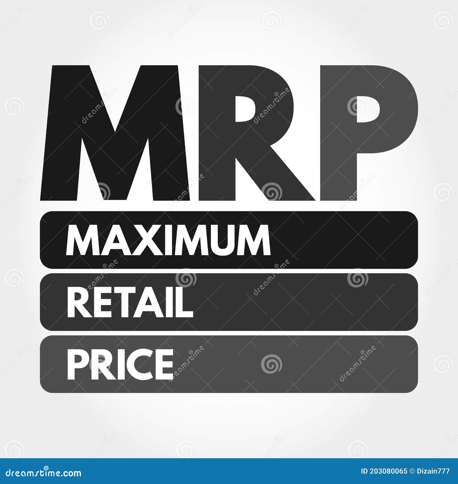MRP - Maximum Retail Price Acronym Concept Stock Illustration ...