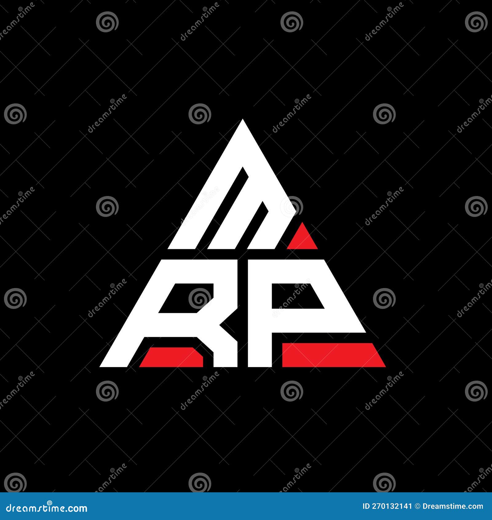 MRP Triangle Letter Logo Design with Triangle Shape. MRP Triangle Logo ...