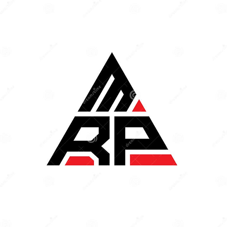 MRP Triangle Letter Logo Design with Triangle Shape. MRP Triangle Logo ...