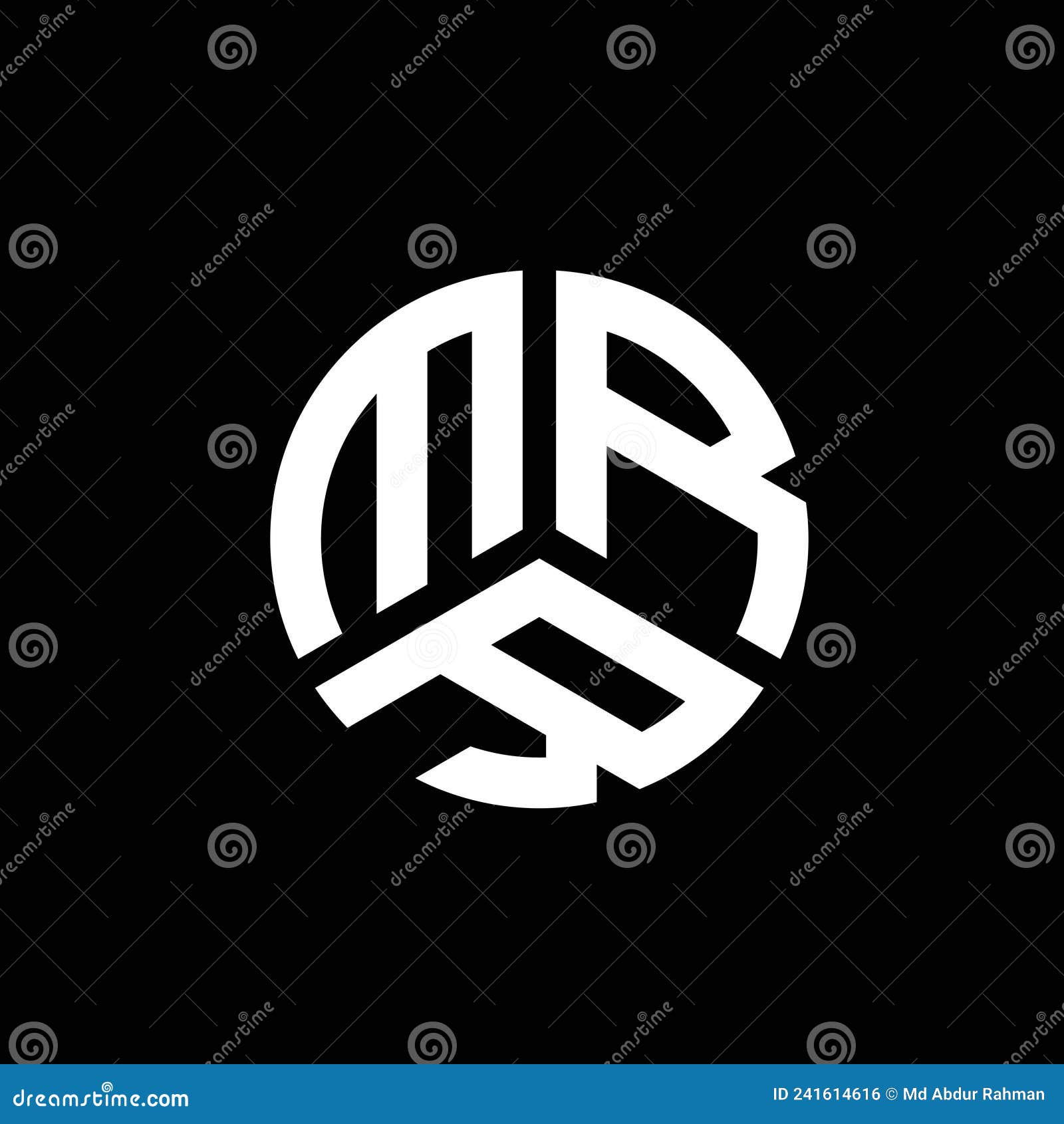 MRR Letter Logo Design on Black Background. MRR Creative Initials ...