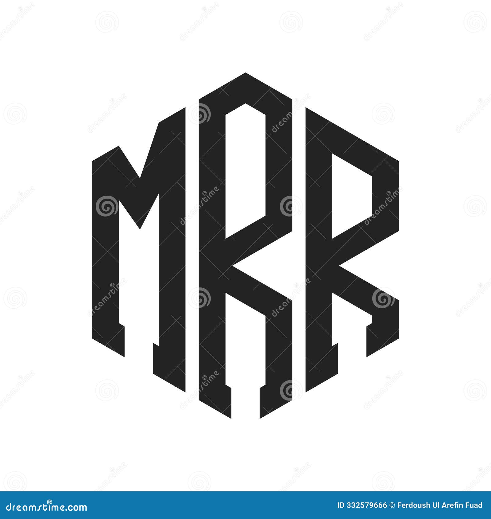MRR Logo Design. Initial Letter MRR Monogram Logo Using Hexagon Shape ...
