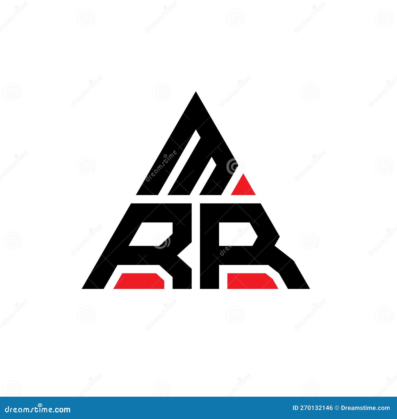 MRR Triangle Letter Logo Design with Triangle Shape. MRR Triangle Logo ...