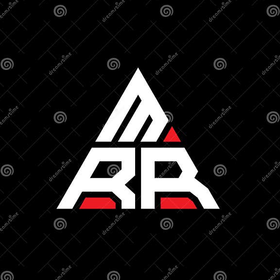 MRR Triangle Letter Logo Design with Triangle Shape. MRR Triangle Logo ...