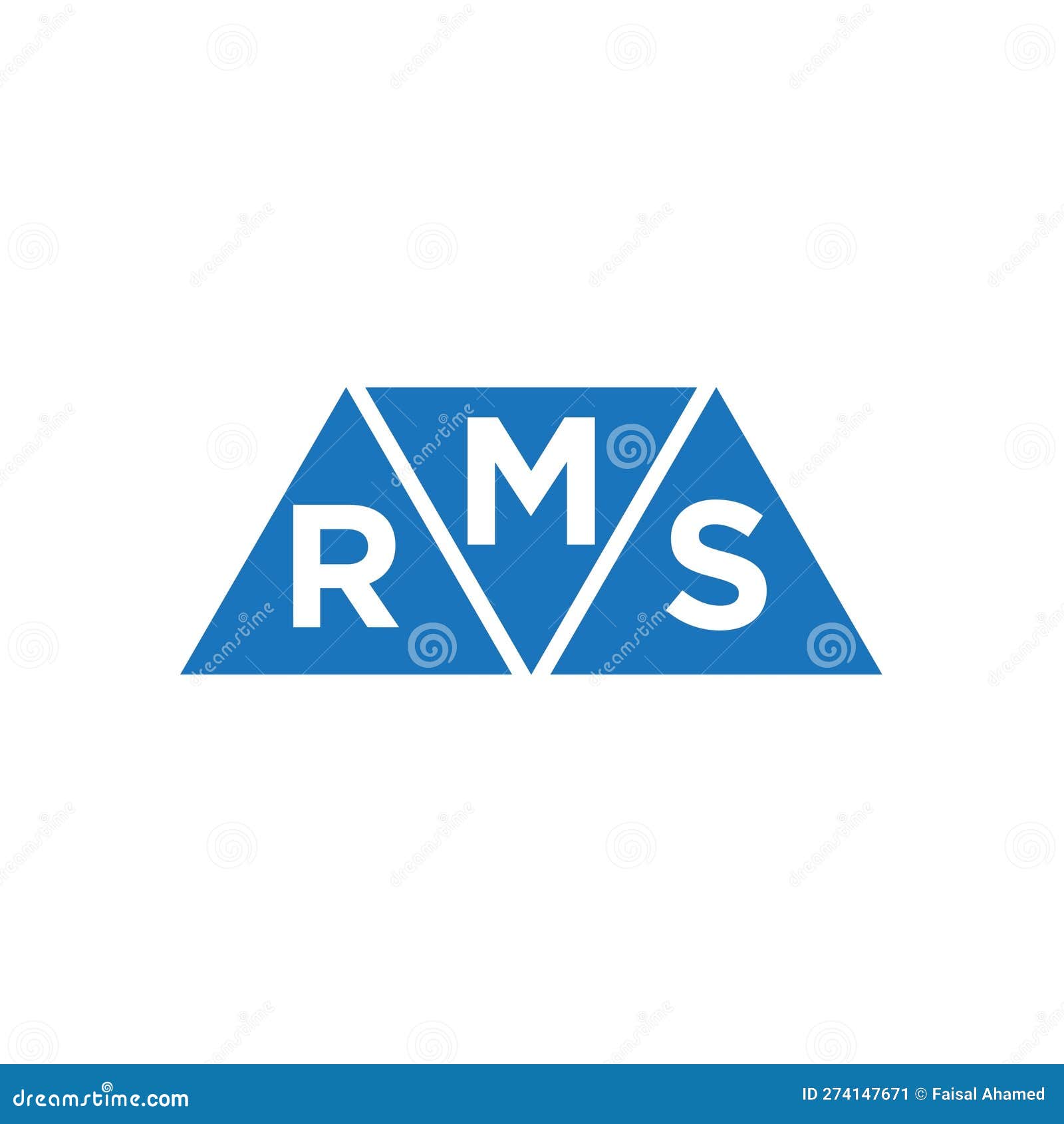 MRS Abstract Initial Logo Design on White Background. MRS Creative ...