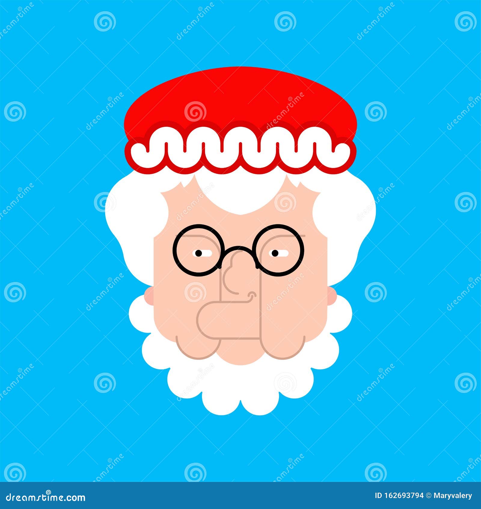 Printable Mrs Claus Face