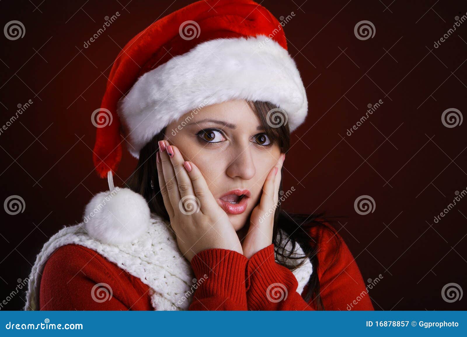 Mrs. Claus shocked stock image. Image of white, claus - 16878857