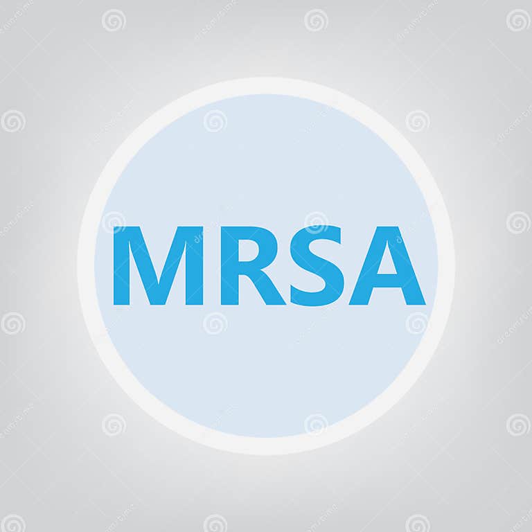 MRSA Methicillin-resistant Staphylococcus Aureus Acronym Stock Vector ...