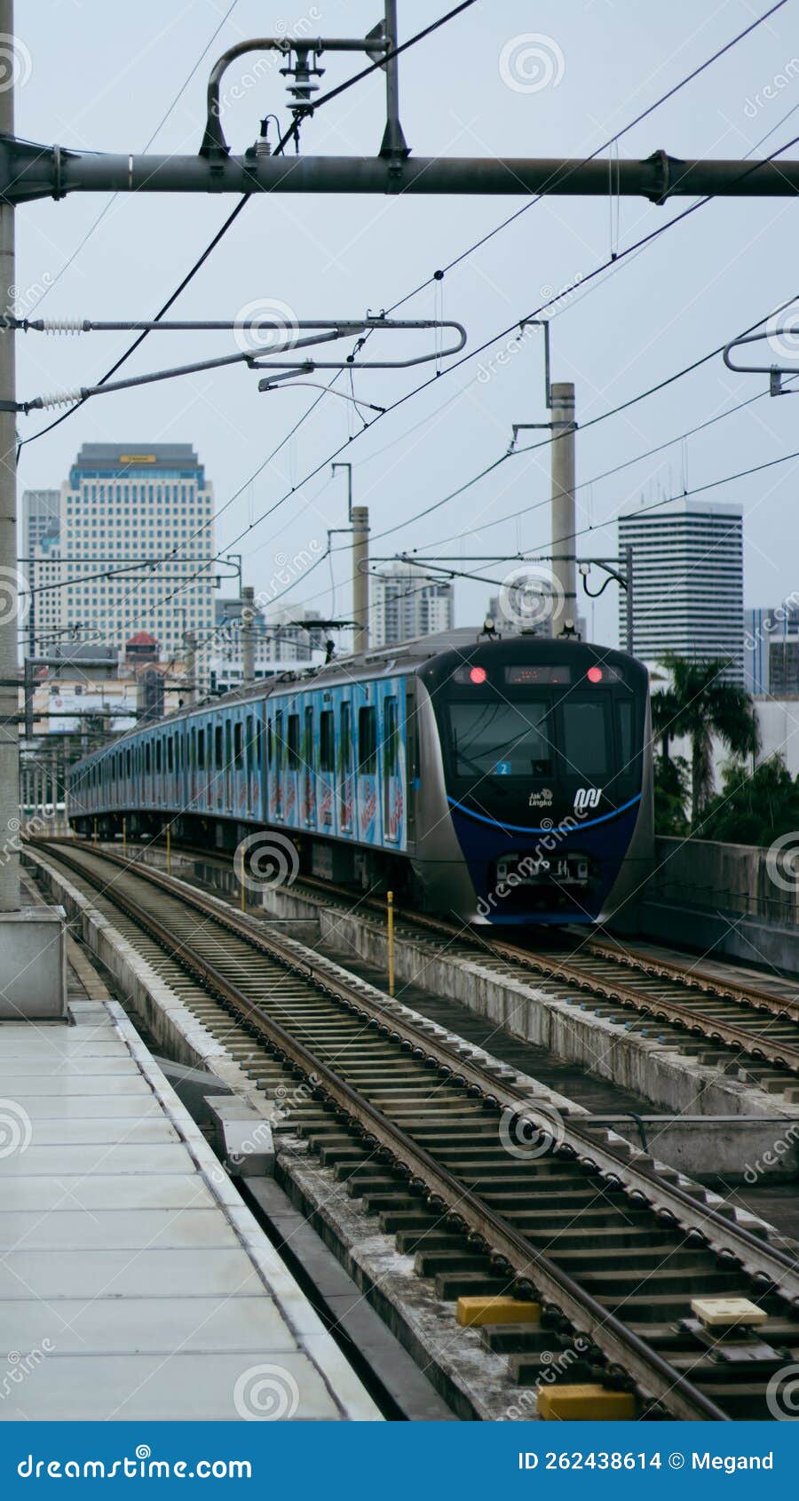 MRT Jakarta editorial stock image. Image of lane, tram - 262438614