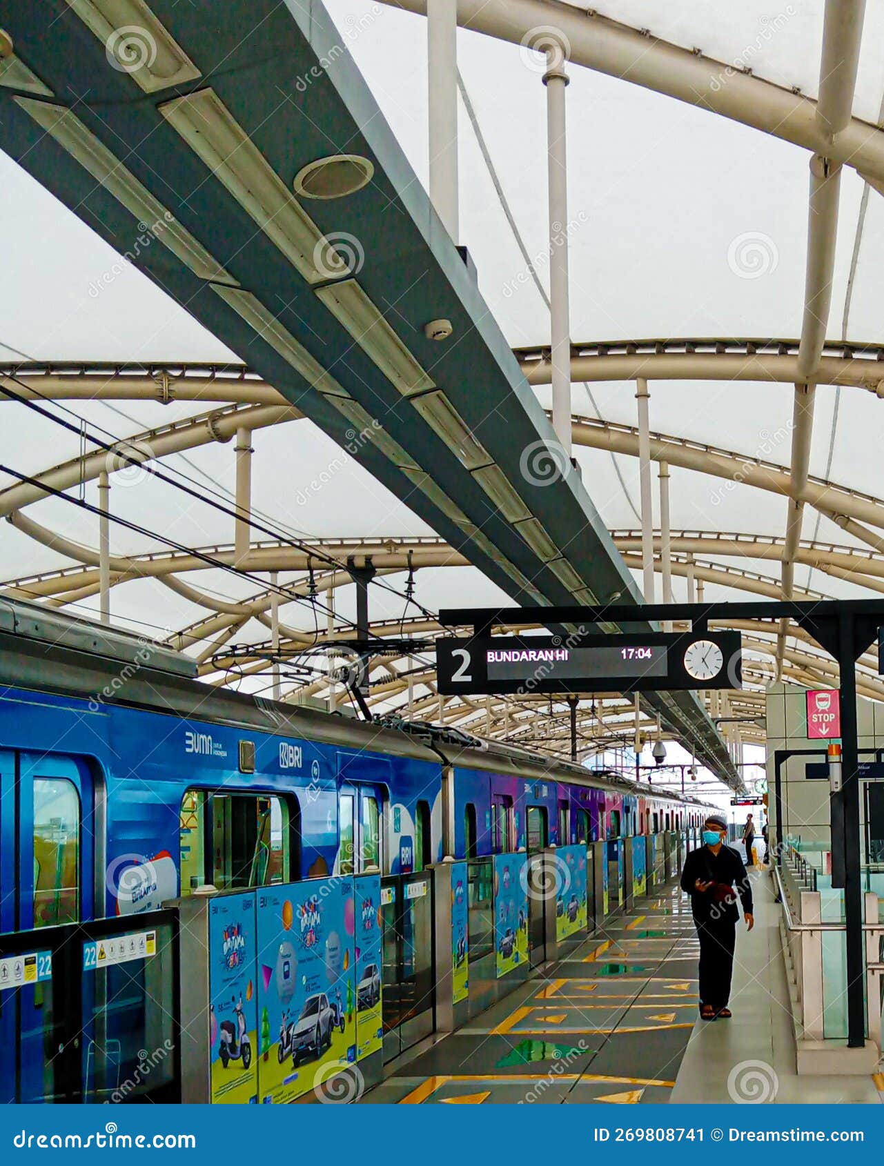 The MRT Jakarta Station Platform Editorial Photo - Image of vehicle ...