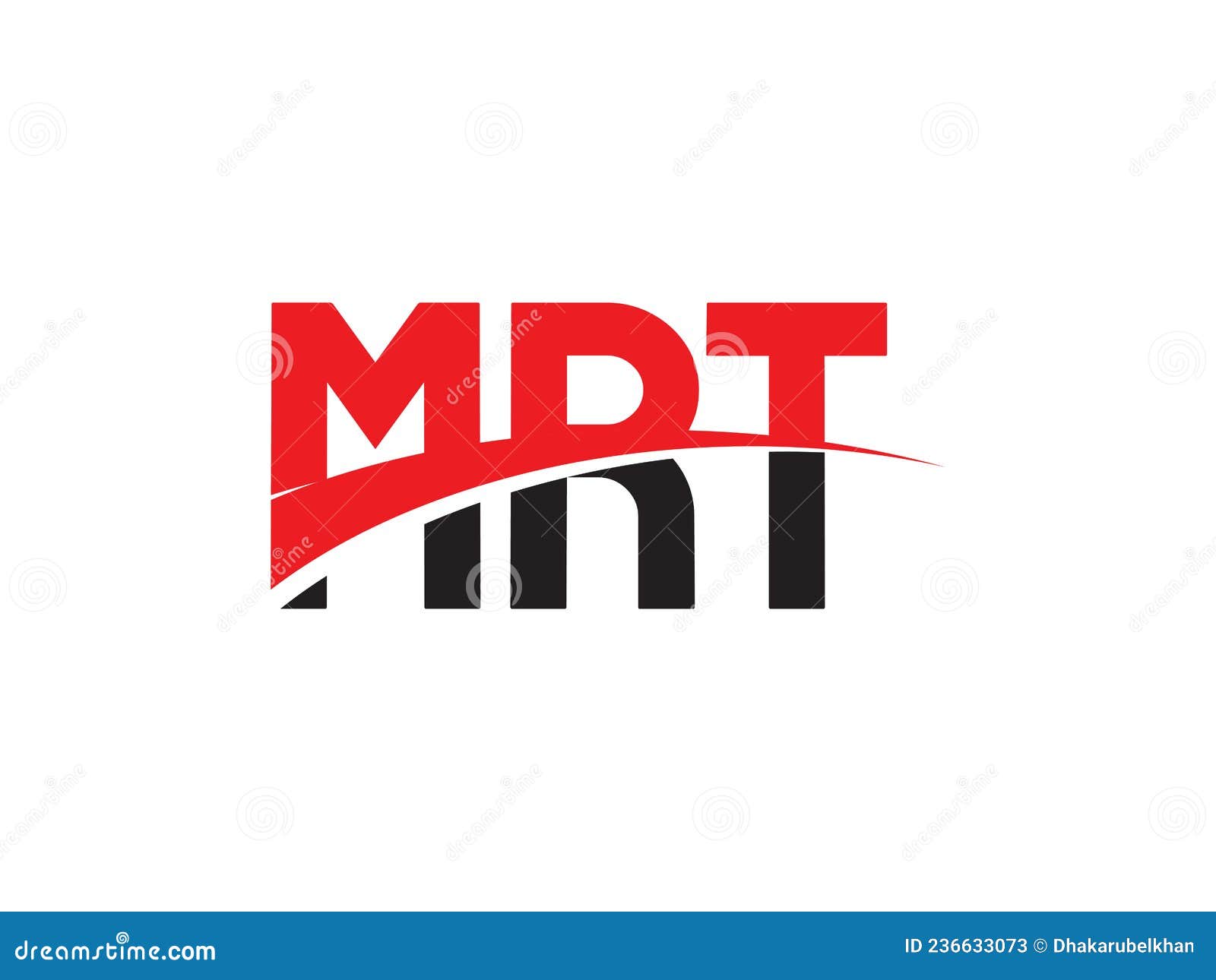 MRT Letter Initial Logo Design Stock Vector - Illustration of abstract ...