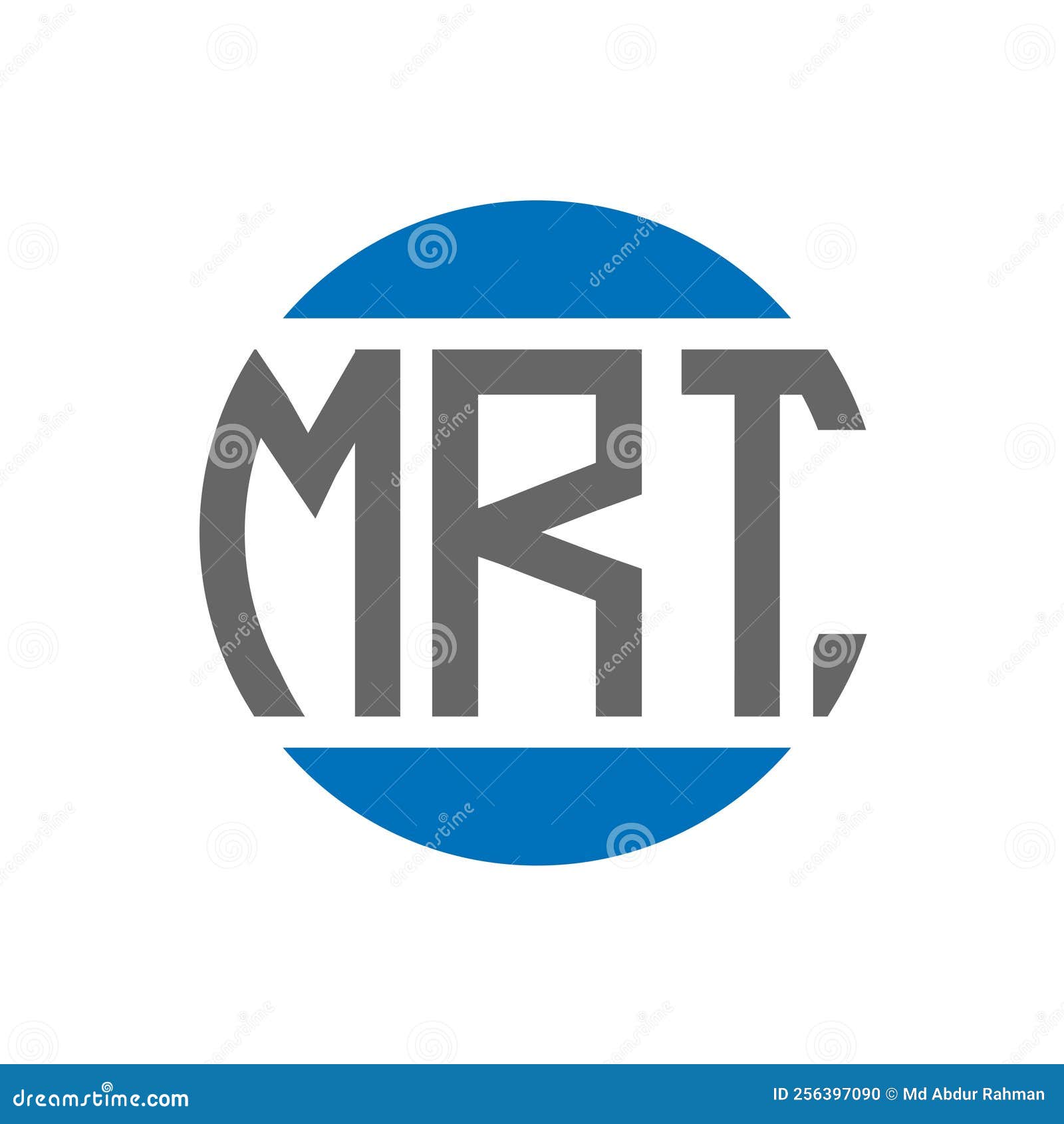MRT Letter Logo Design On White Background. MRT Creative Initials ...