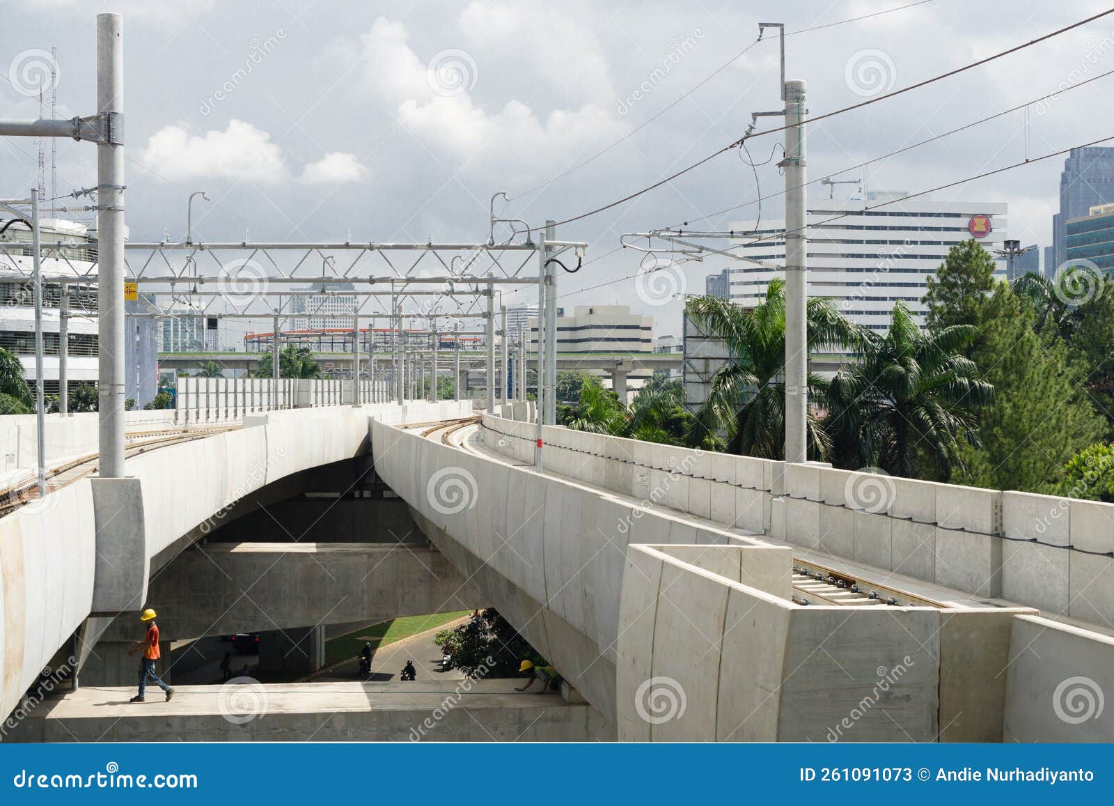 The MRT Railroad and Cabble Wire Editorial Stock Photo - Image of ...