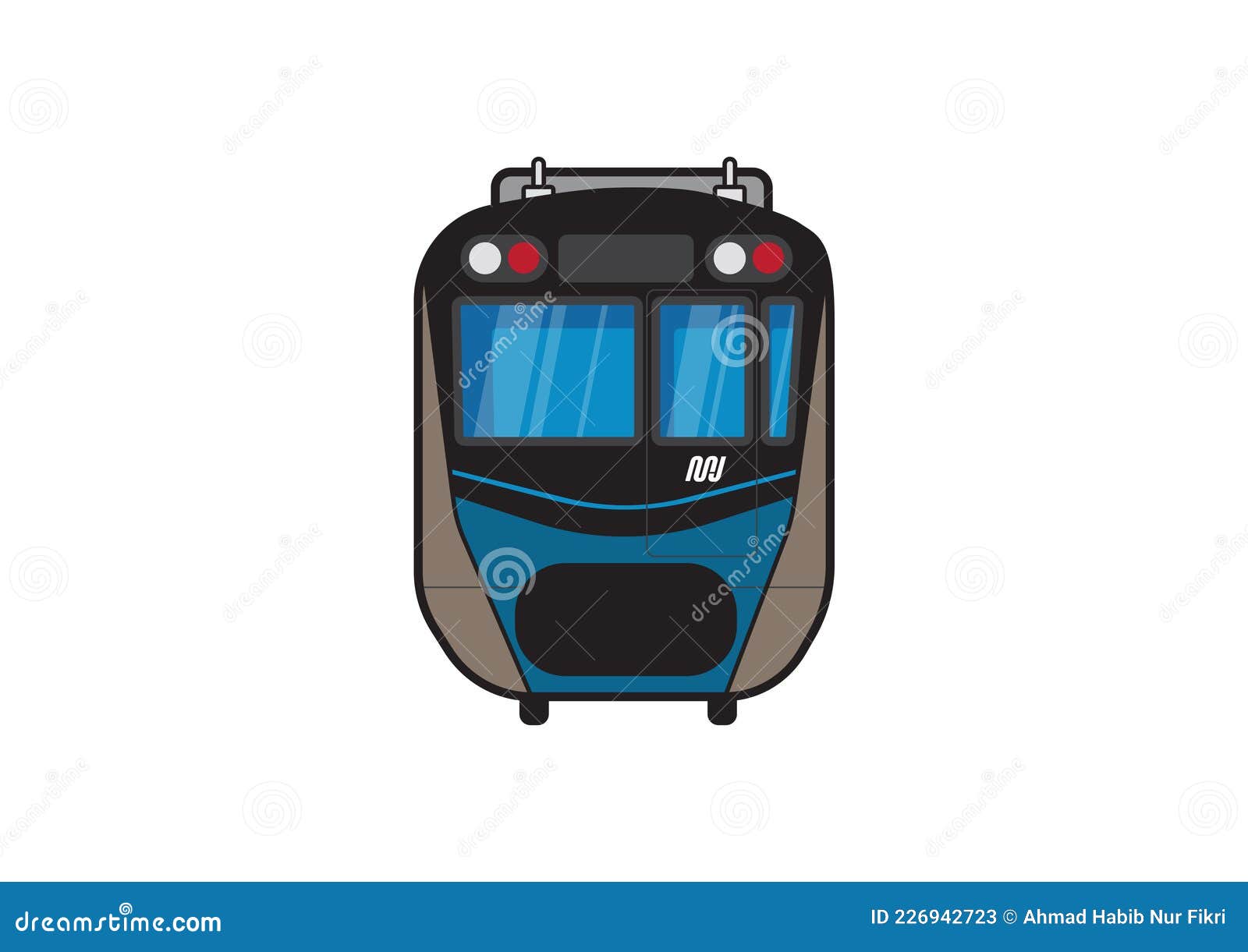 MRT Train Jakarta Vector stock illustration. Illustration of vector ...
