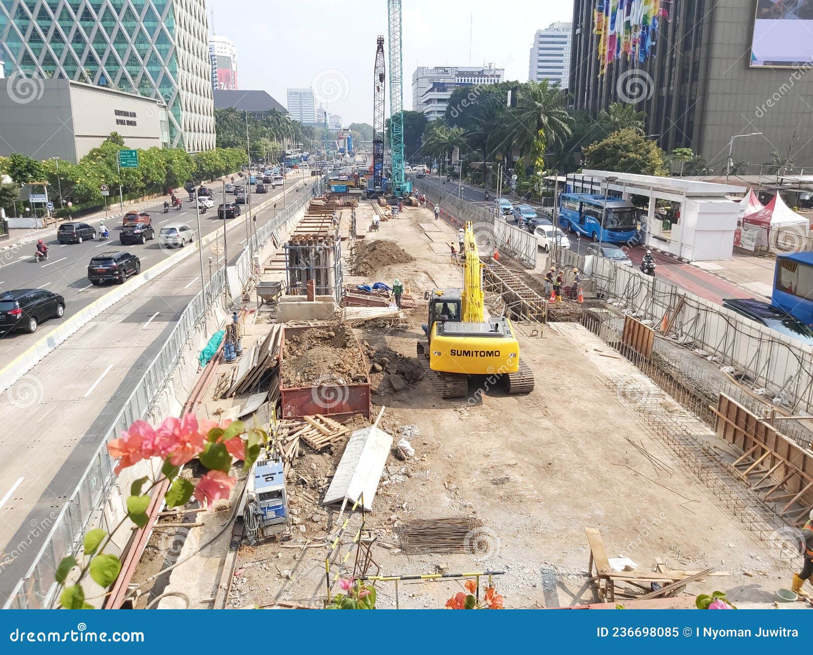 MRT Transportation Development Project in Jakarta Editorial Image ...