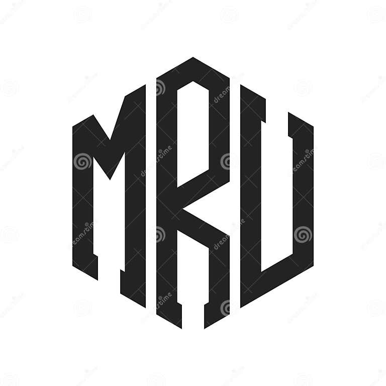 MRU Logo Design. Initial Letter MRU Monogram Logo Using Hexagon Shape ...