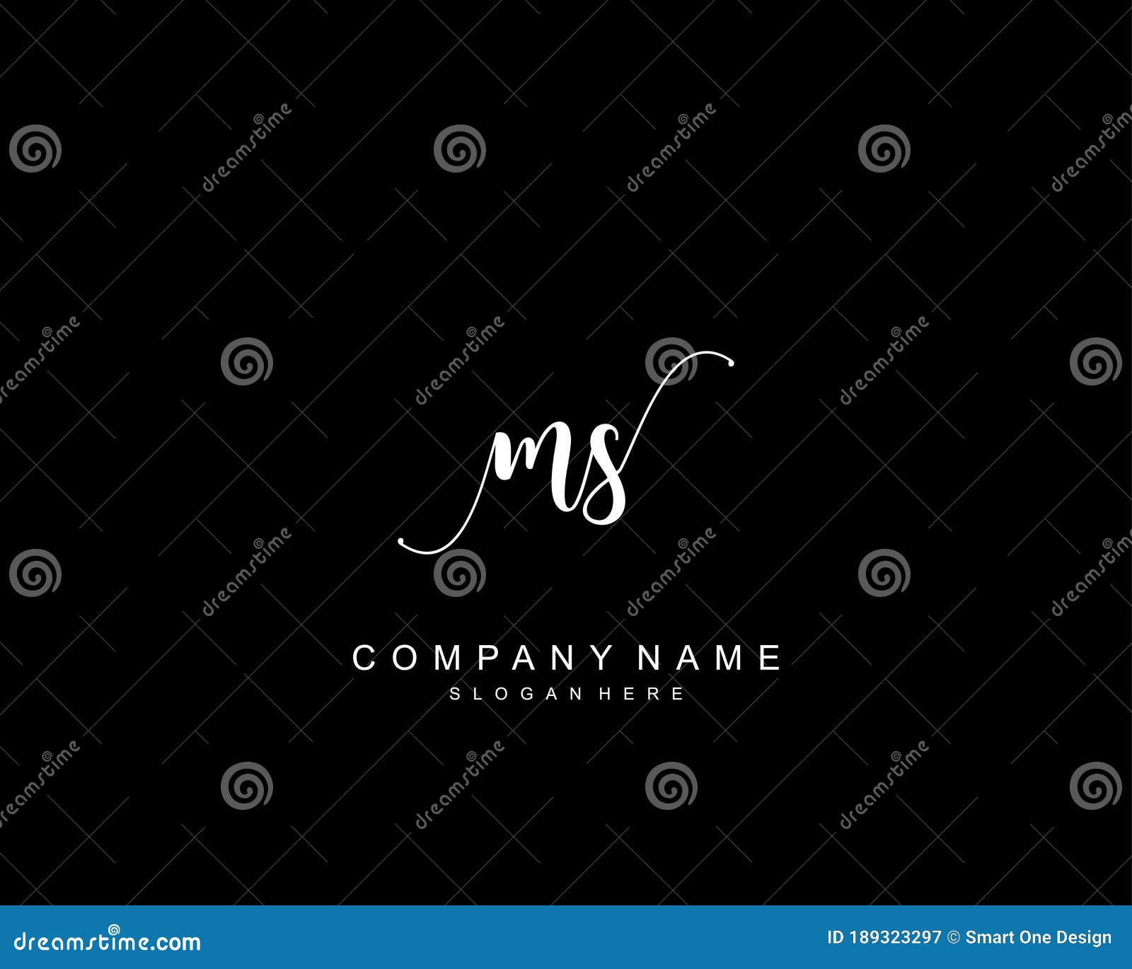 Initial MS Signature Logo Template Vector Stock Vector - Illustration ...
