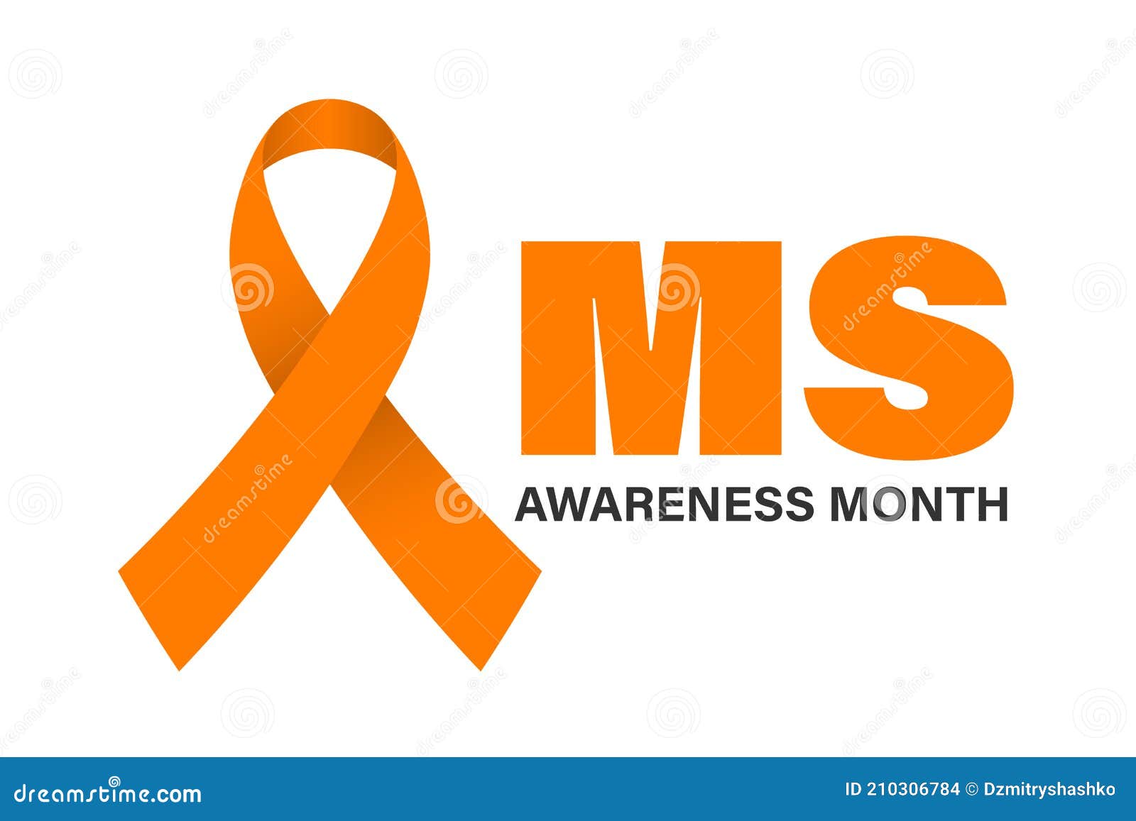 MS Awareness Month Design. Clipart Image. Stock Vector - Illustration ...