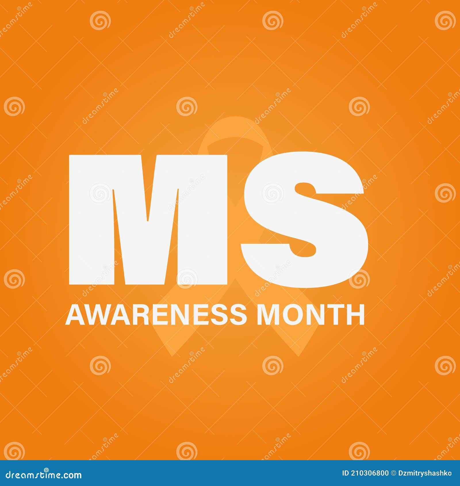 MS Awareness Month Poster. Clipart Image Stock Vector - Illustration of ...