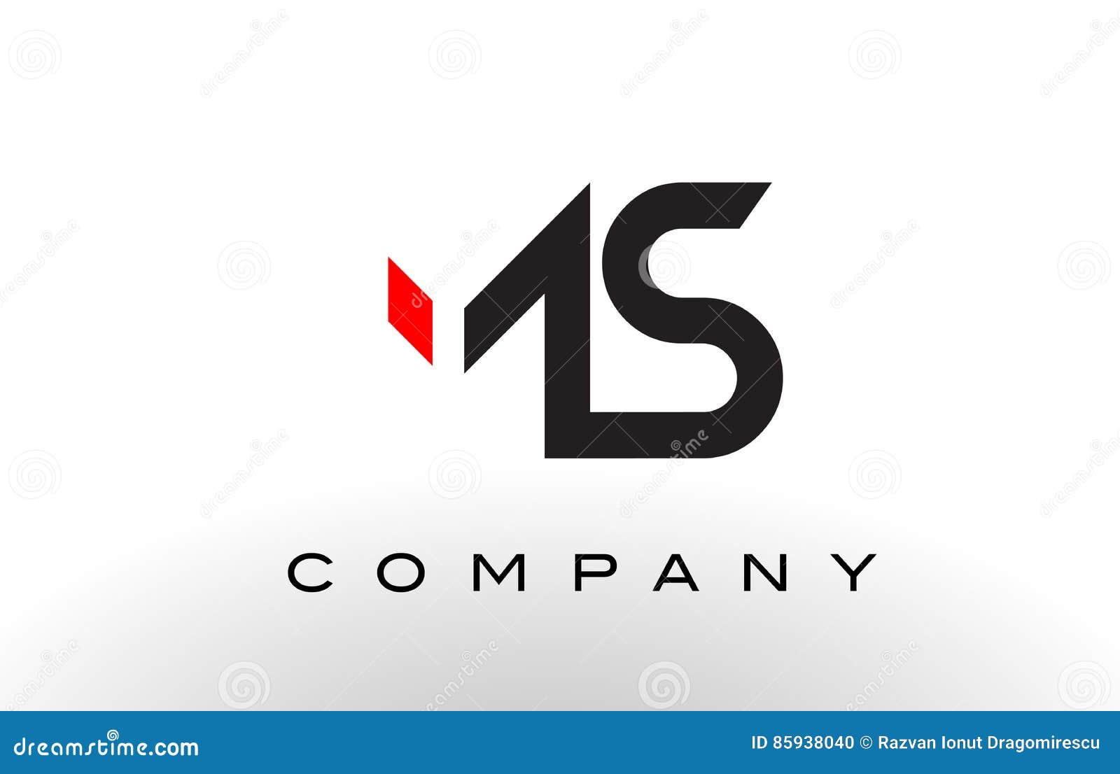 MS Logo. Letter Design Vector. Stock Vector - Illustration of template ...