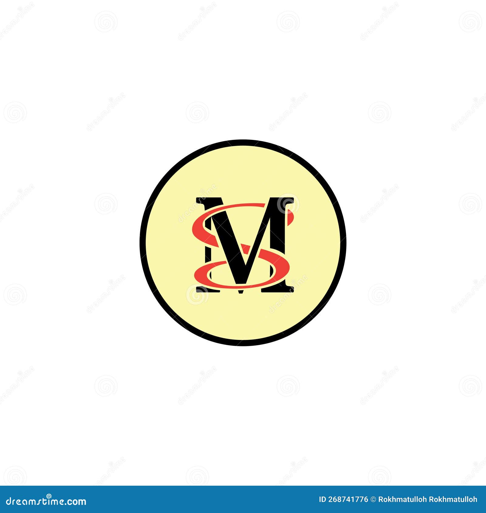MS Logo Template Circle Design Vector Stock Vector - Illustration of ...
