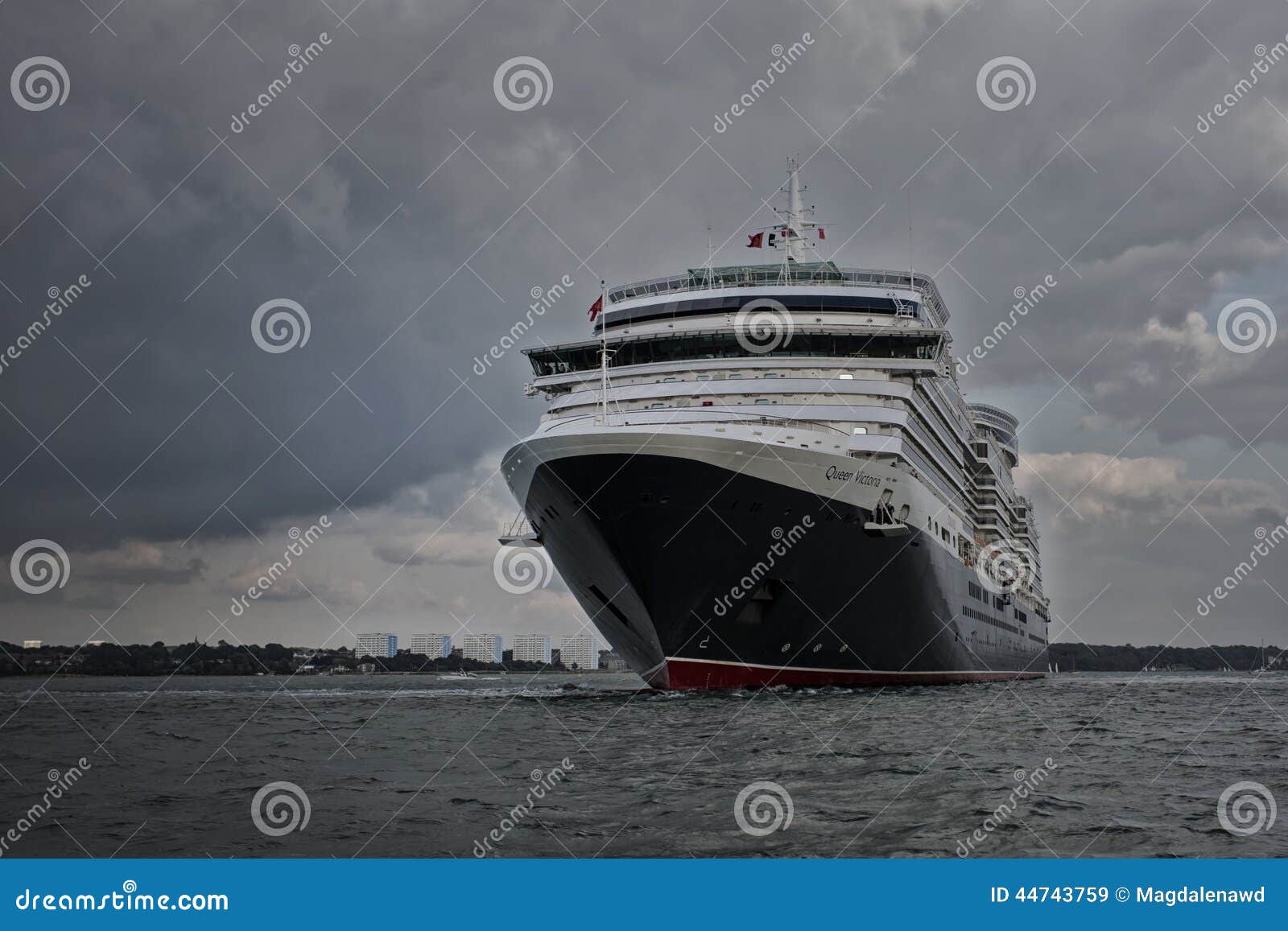 Ms Queen Victoria imagen de archivo editorial. Imagen de nave - 44743759