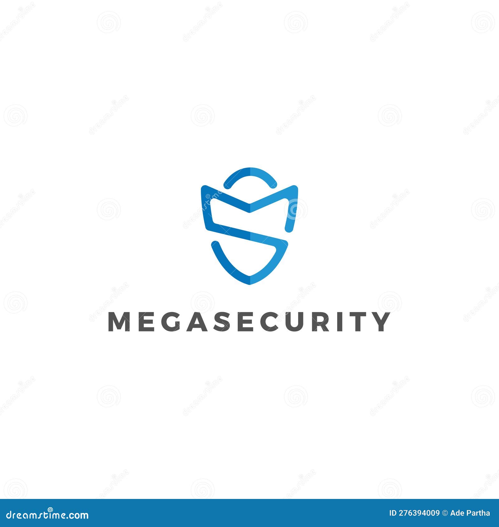 MS Security Guard Logo Icon Stock Illustration - Illustration of secure ...