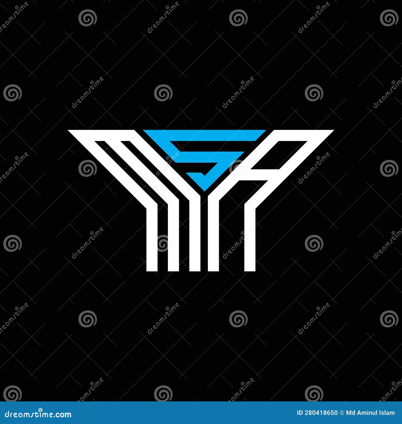 MSA Letter Logo Creative Design with Vector Graphic, MSA Simple and ...