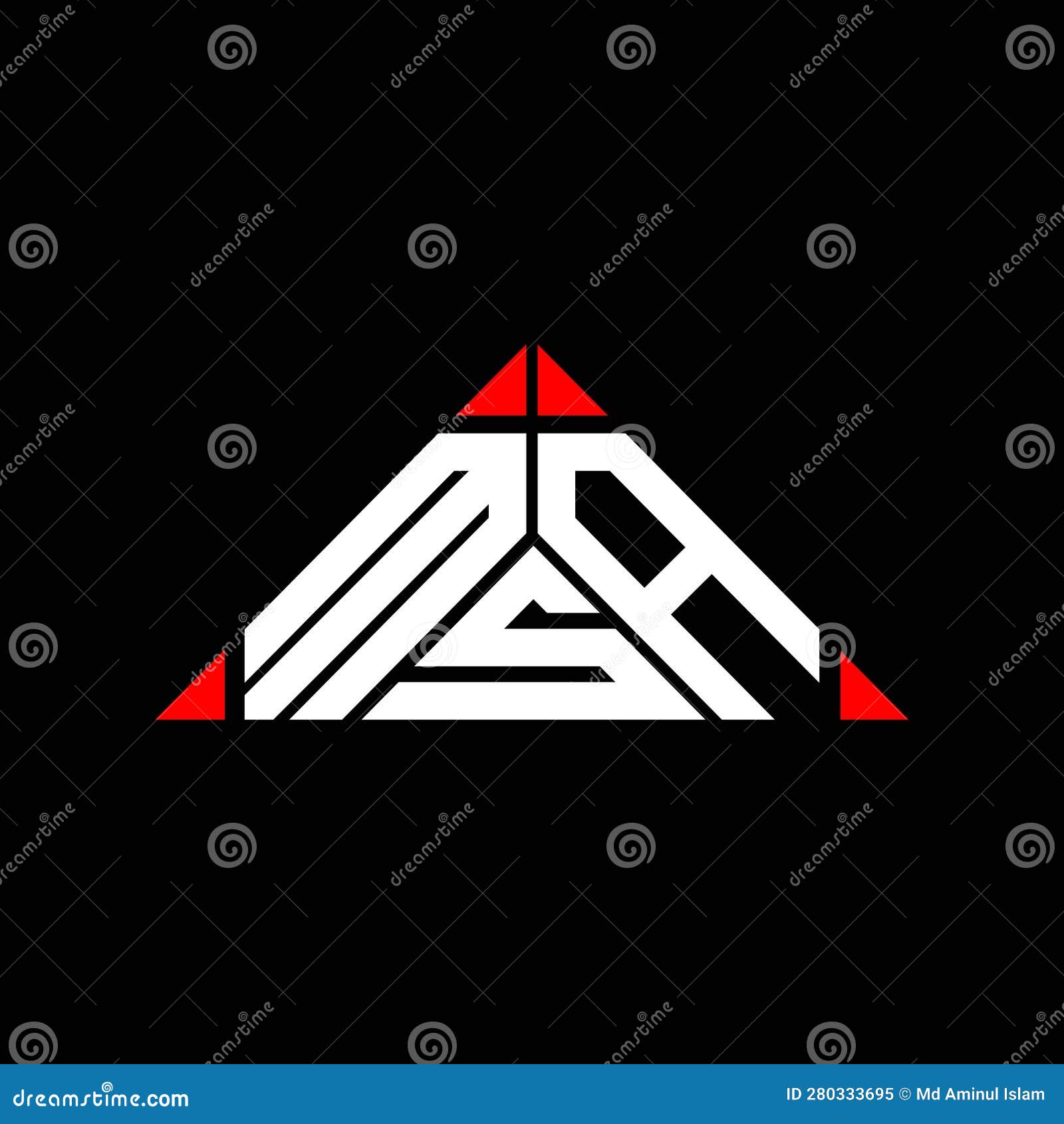 MSA Letter Logo Creative Design with Vector Graphic, MSA Stock Vector ...