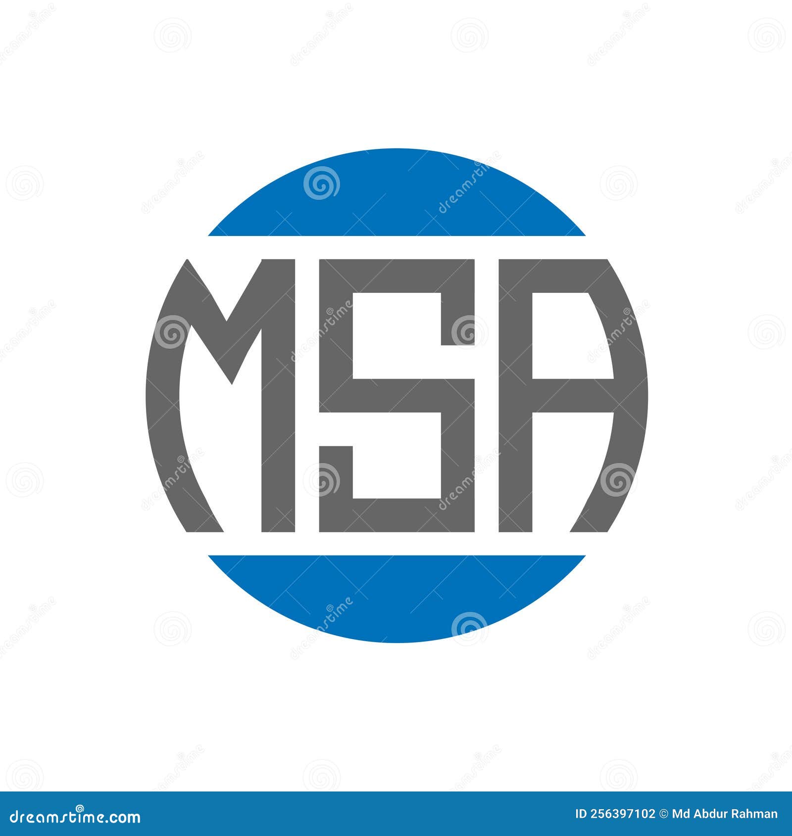 MSA Letter Logo Design on White Background. MSA Creative Initials ...