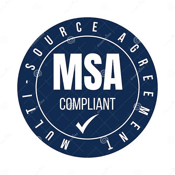 MSA Multi-source Agreement Symbol Stock Illustration - Illustration of ...