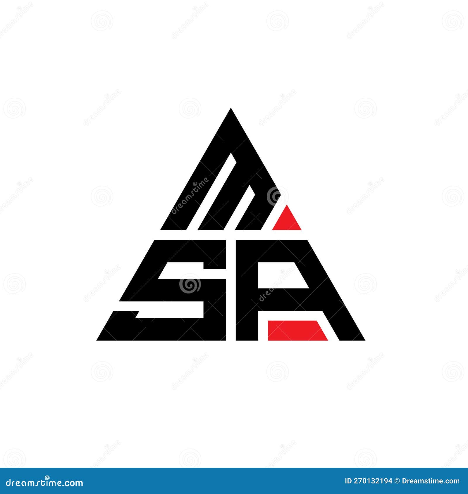 MSA Triangle Letter Logo Design with Triangle Shape. MSA Triangle Logo ...