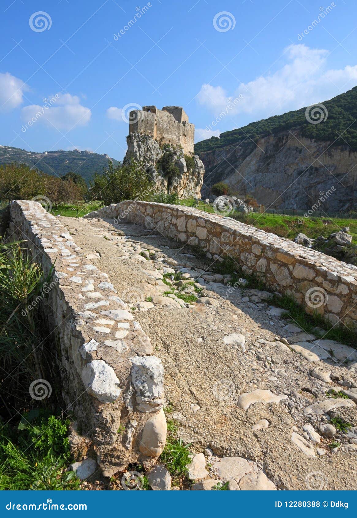 Msailha Bridge and Fort, Lebanon Stock Photo - Image of fortress ...
