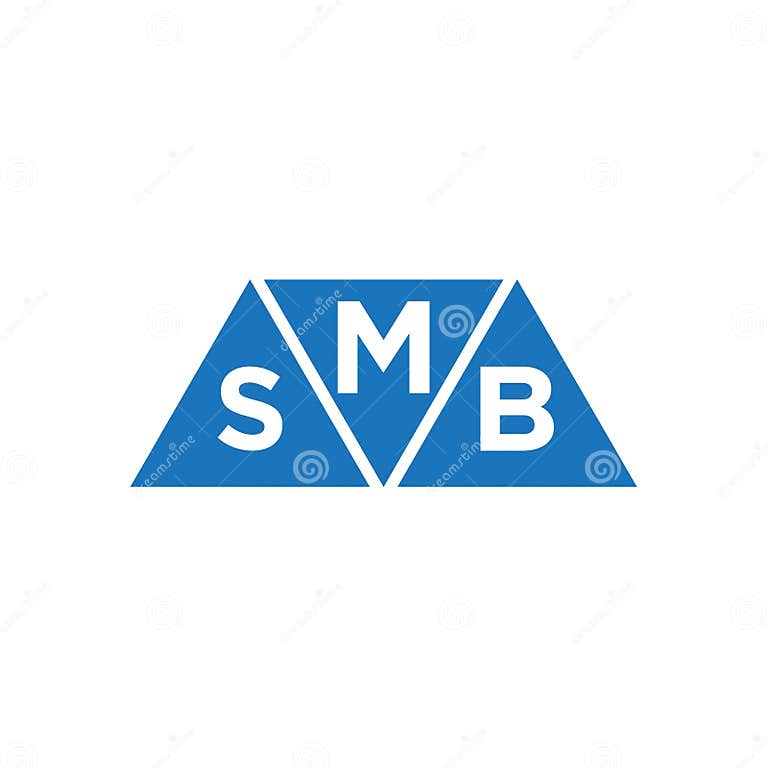 MSB Abstract Initial Logo Design on White Background. MSB Creative ...