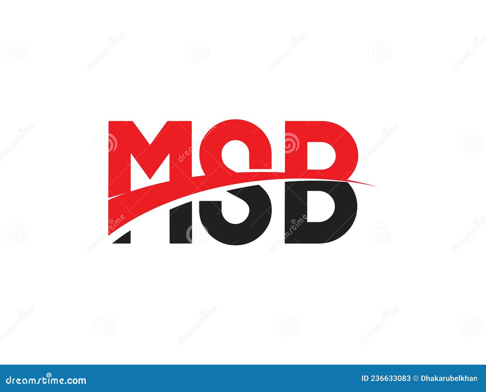 MSB Letter Initial Logo Design Vector Illustration Stock Vector ...