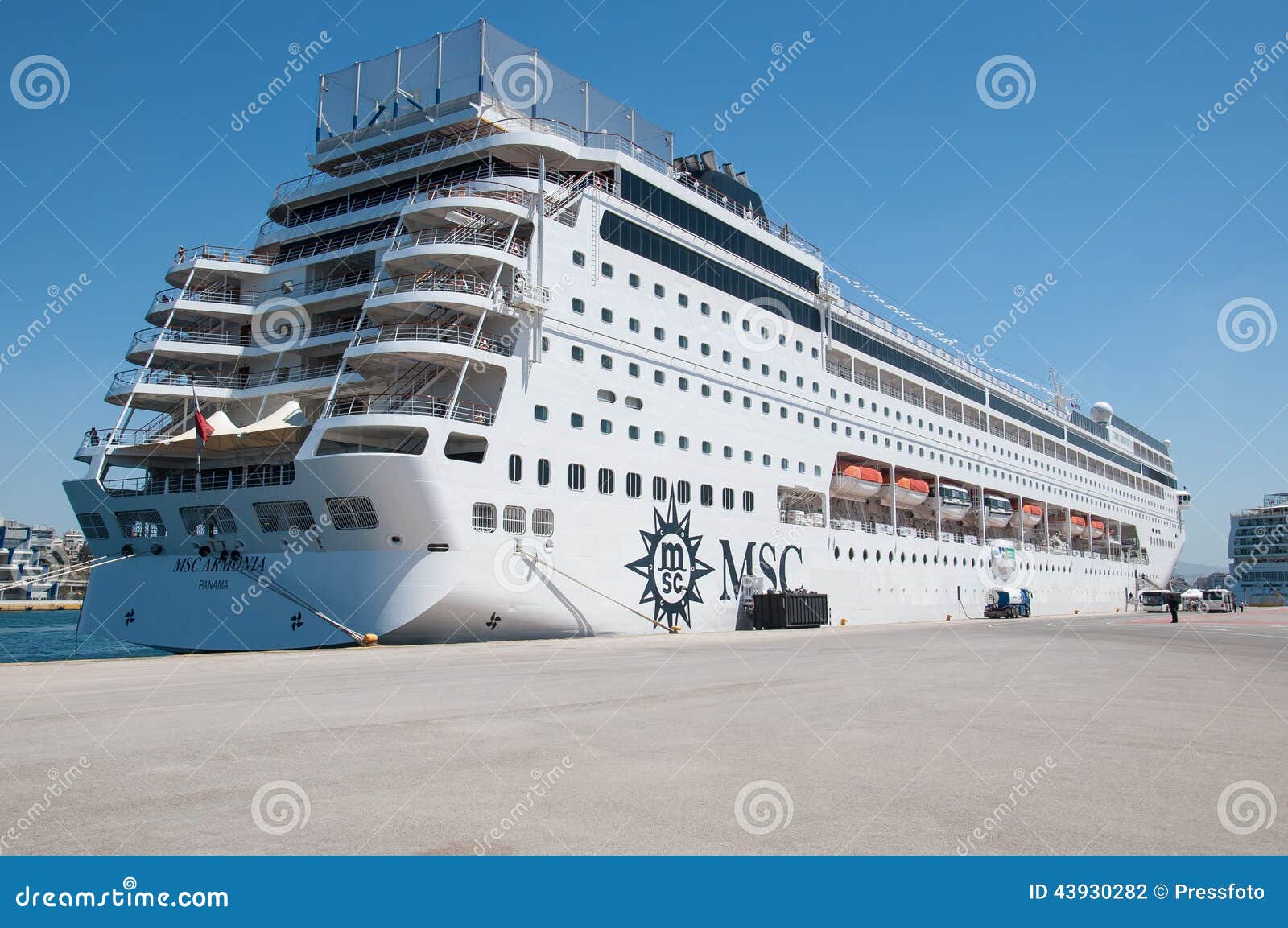 MSC Armonia Cruise Ship in Piraeus Editorial Photography - Image of ...