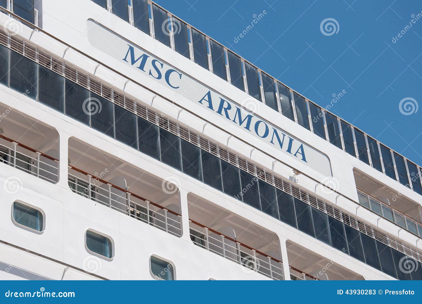 MSC Armonia Cruise Ship in Piraeus Editorial Stock Photo - Image of ...