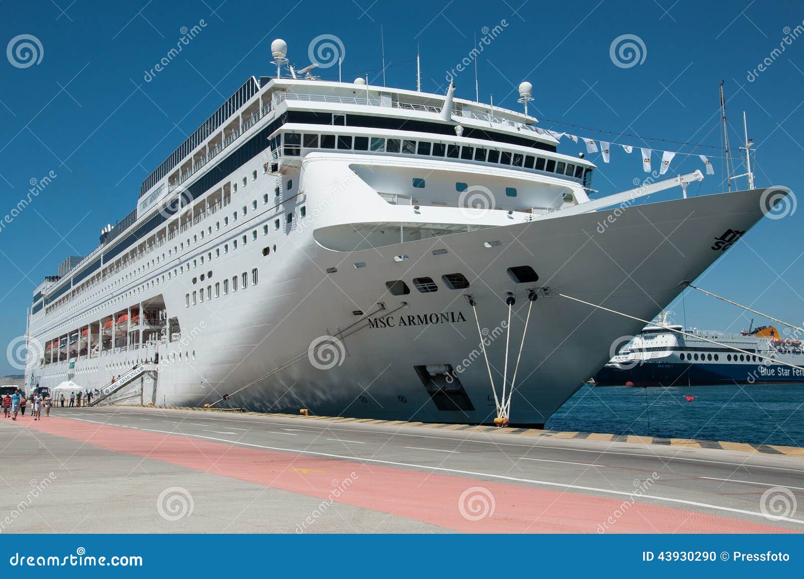 MSC Armonia Cruise Ship in Piraeus Editorial Image - Image of journey ...