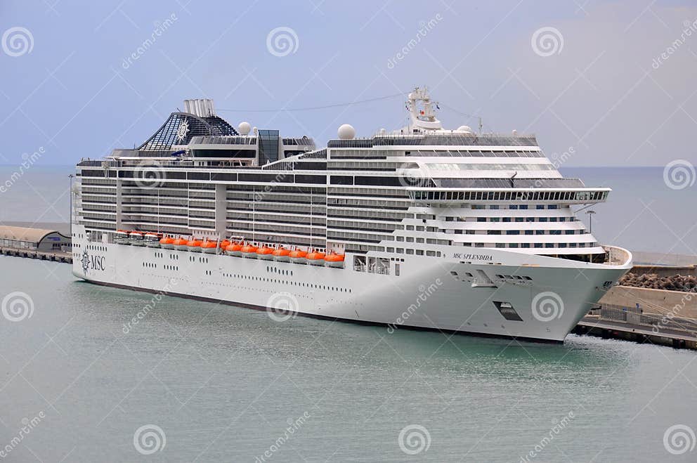 MSC Splendida editorial stock photo. Image of expedition - 37720763