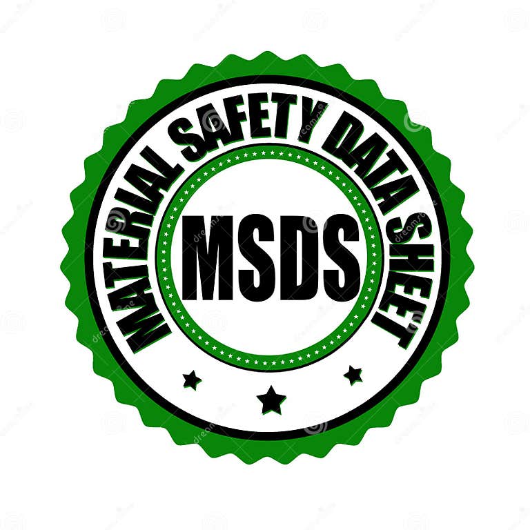 MSDS Material Safety Data Sheet Label or Stamp Stock Vector ...