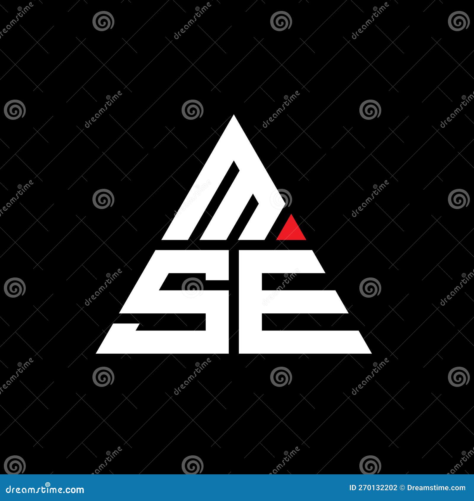 MSE Triangle Letter Logo Design with Triangle Shape. MSE Triangle Logo ...