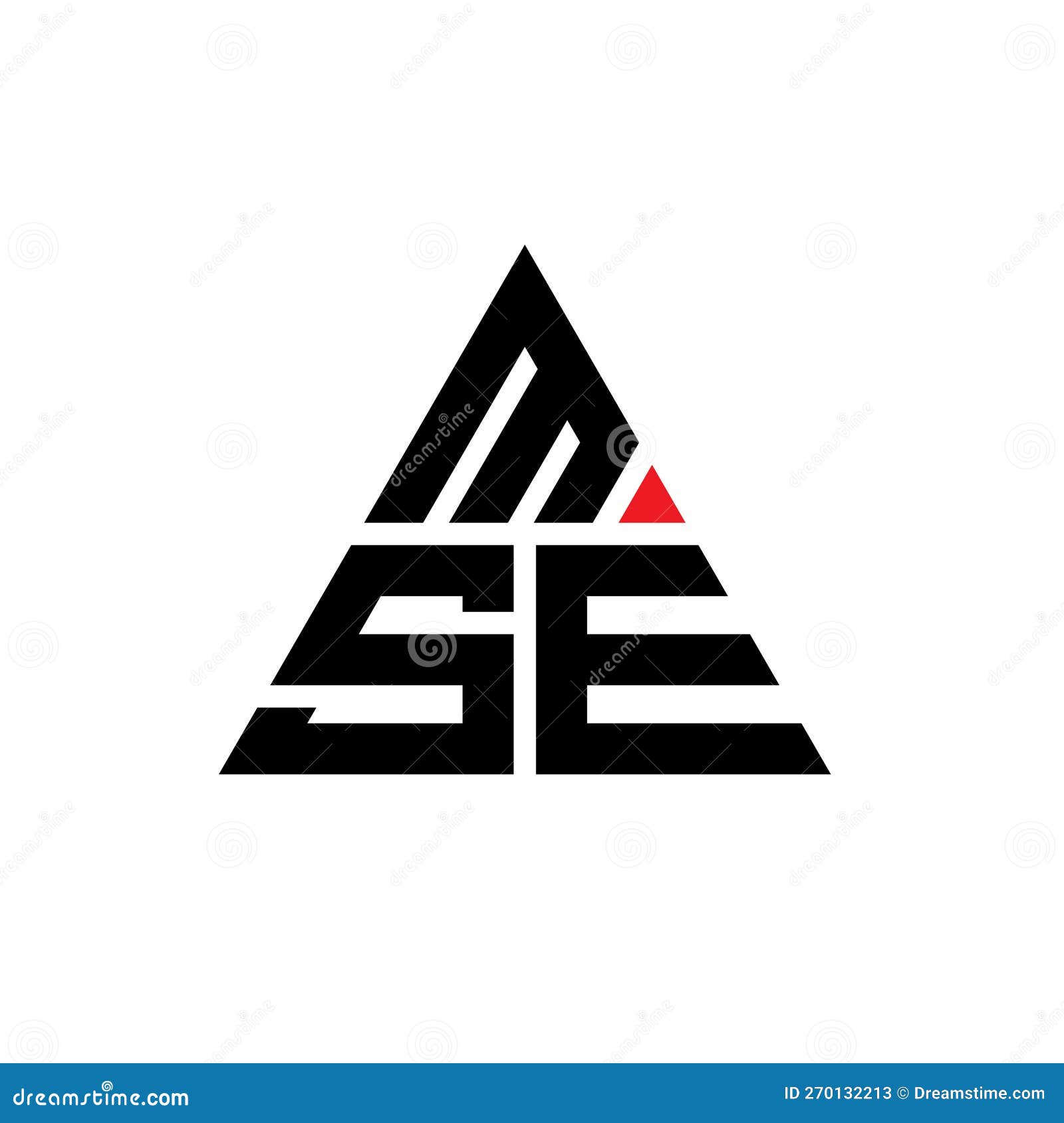 MSE Triangle Letter Logo Design with Triangle Shape. MSE Triangle Logo ...