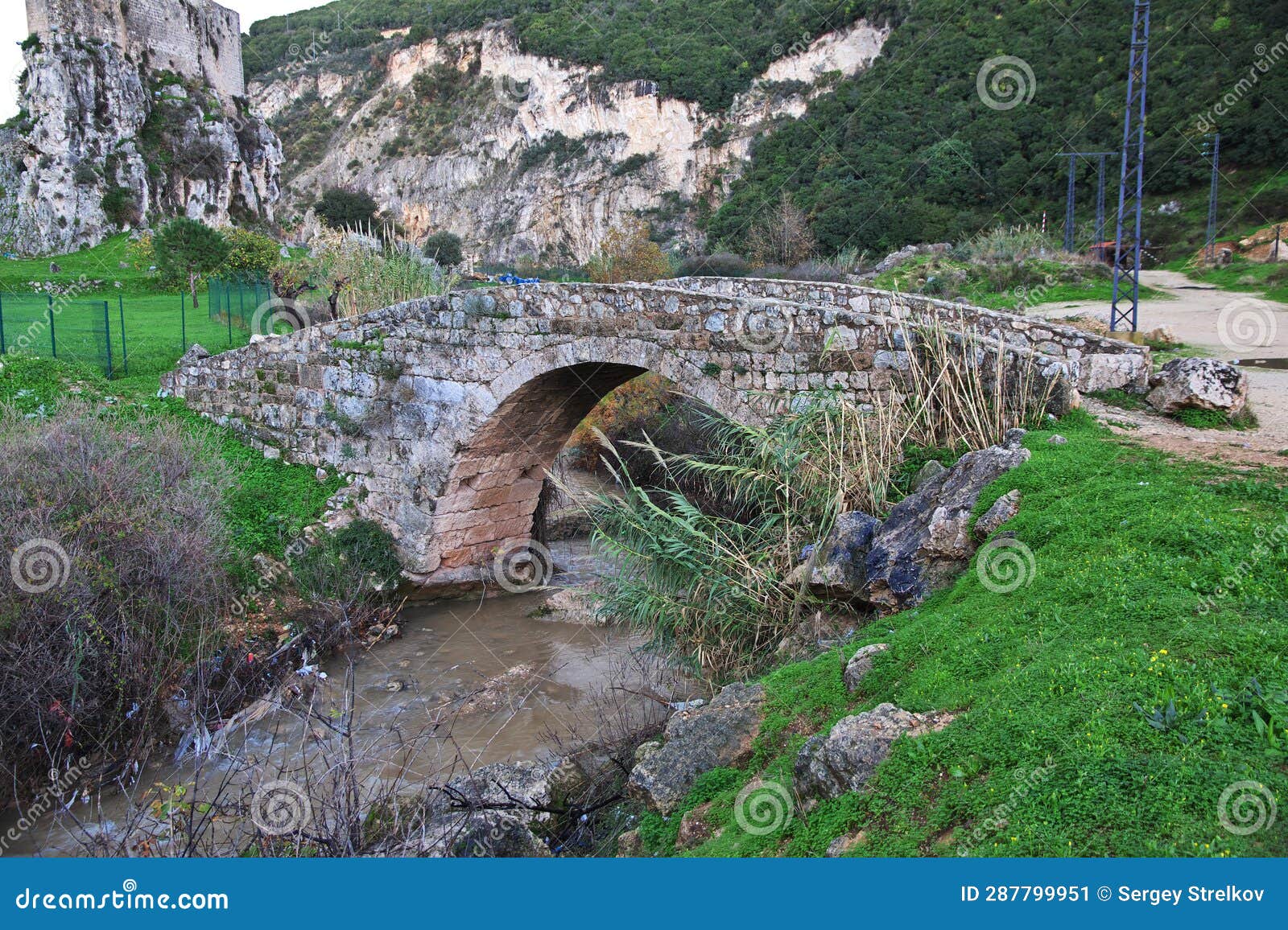 Mseilha Fort in Batroun, Lebanon Stock Image - Image of summer ...