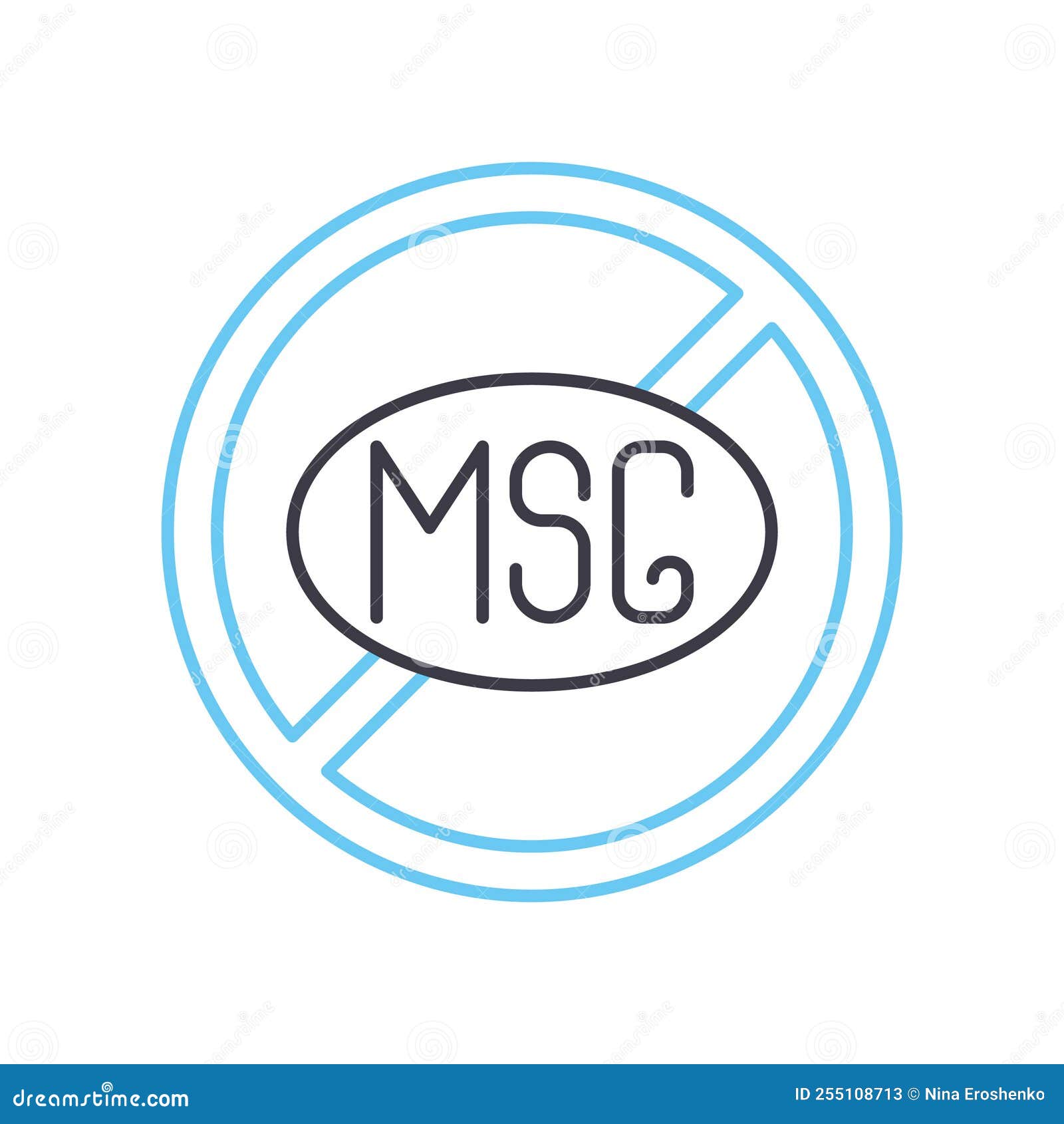 Msg Free Line Icon, Outline Symbol, Vector Illustration, Concept Sign ...