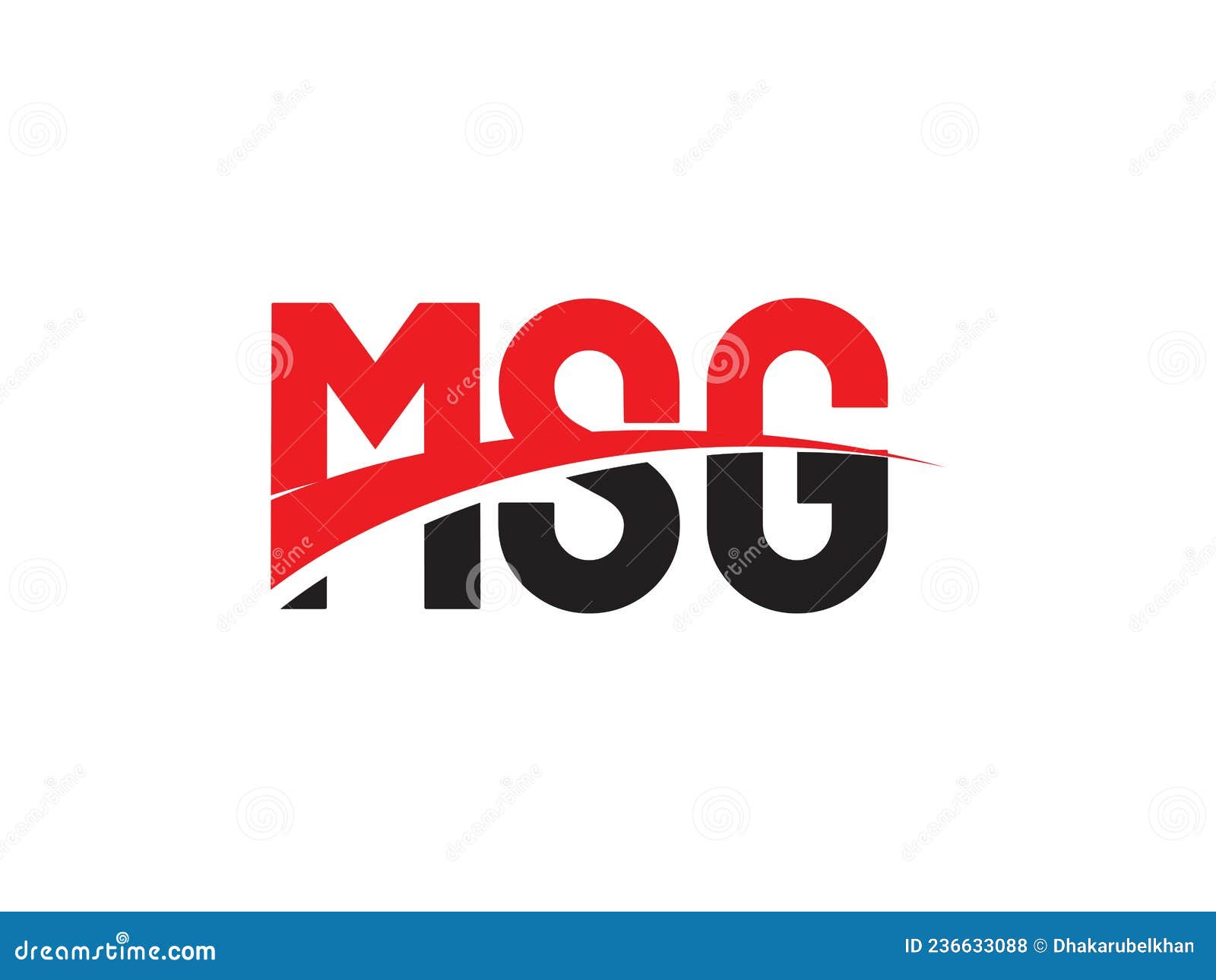 MSG Letter Initial Logo Design Vector Illustration Stock Vector ...