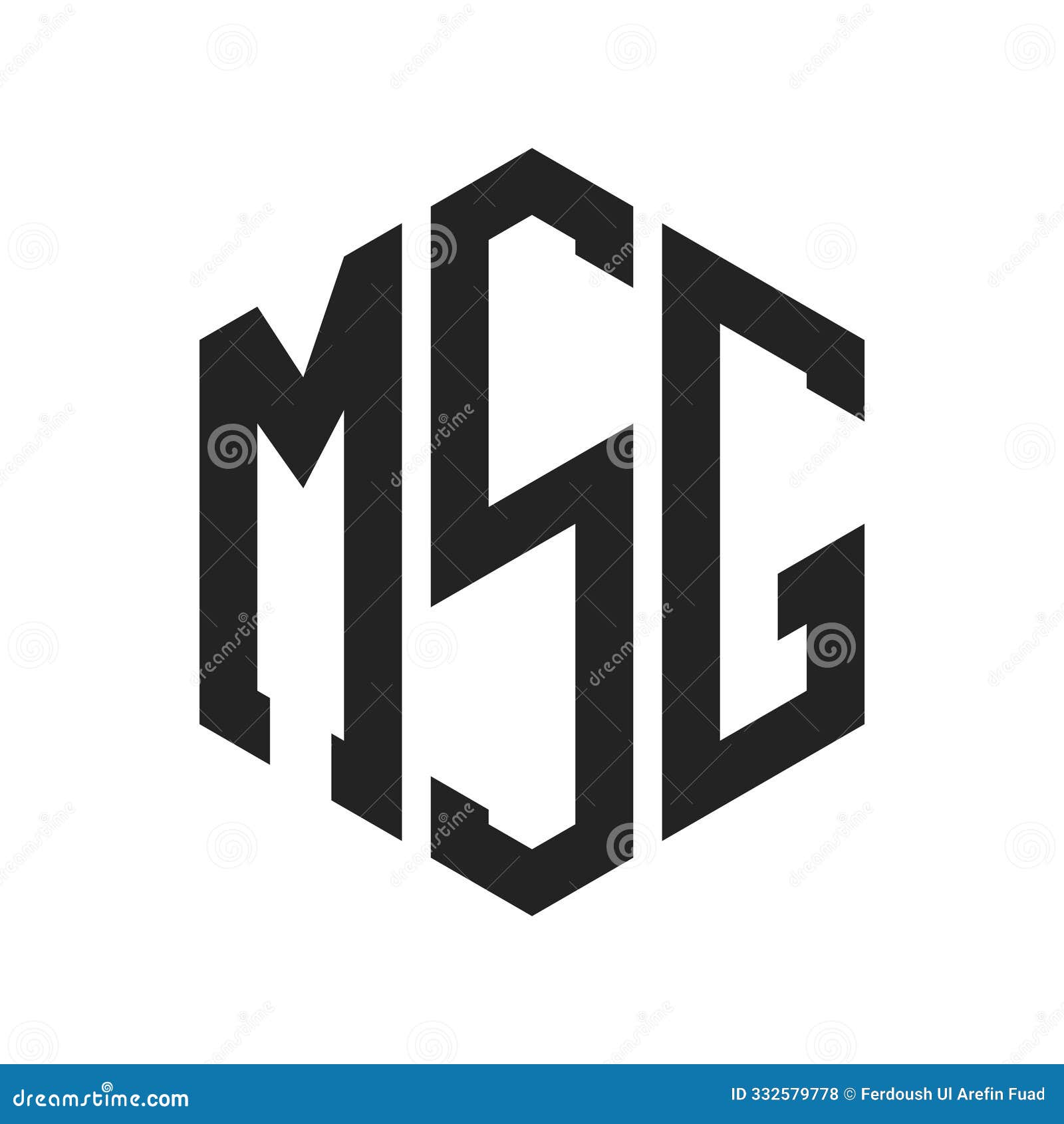 MSG Logo Design. Initial Letter MSG Monogram Logo Using Hexagon Shape ...
