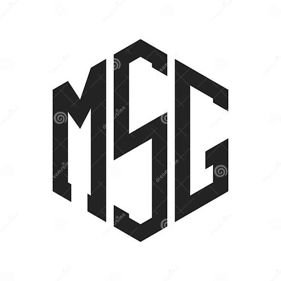 MSG Logo Design. Initial Letter MSG Monogram Logo Using Hexagon Shape ...