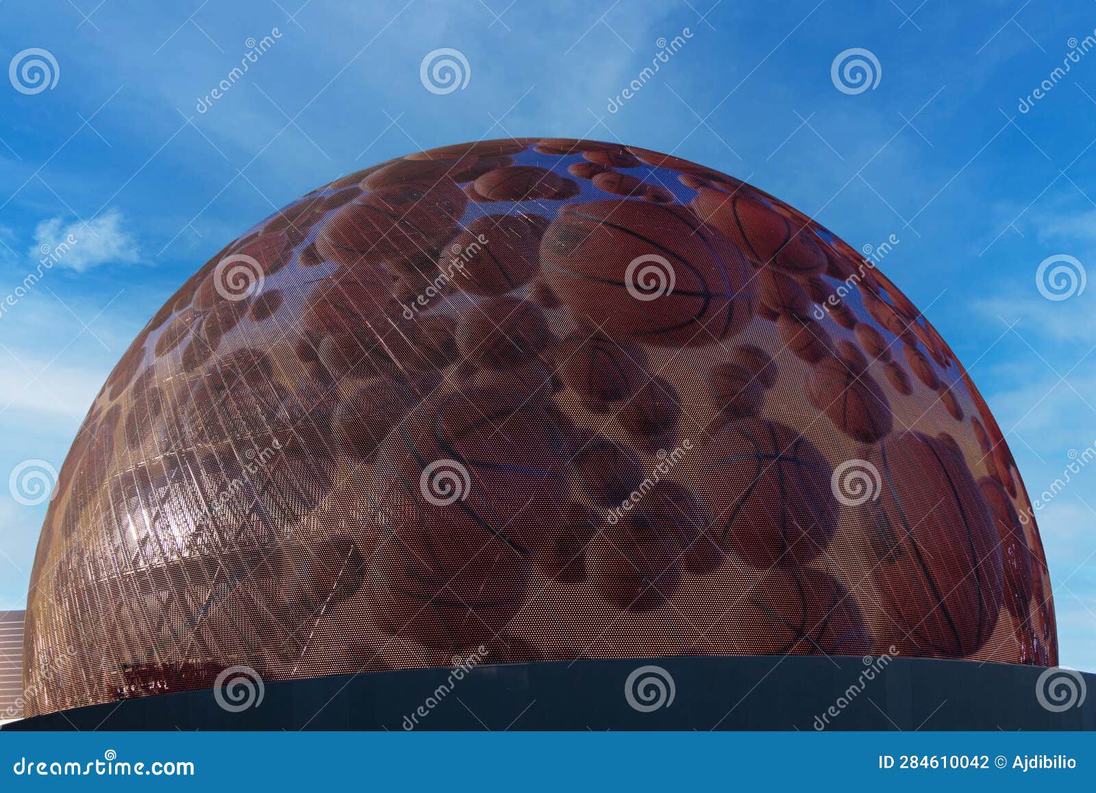 MSG Sphere Lit Up Basketball Editorial Photography - Image of united ...