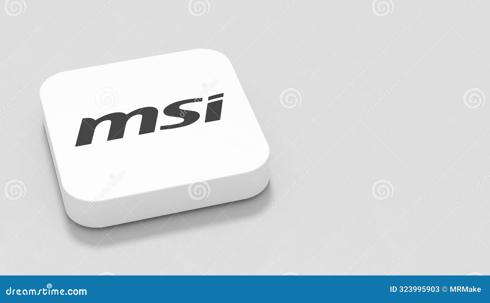 MSI Computers App Icon on Gray Background with Copy Space Editorial ...