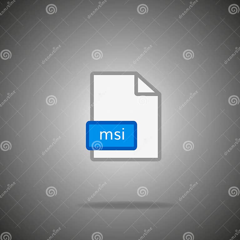 Msi Icon .msi Format Symbol. Msi Vector Sign Stock Vector ...