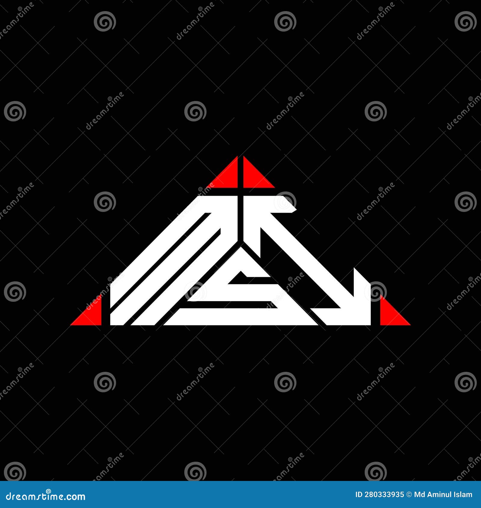 MSI Letter Logo Creative Design with Vector Graphic, MSI Stock Vector ...